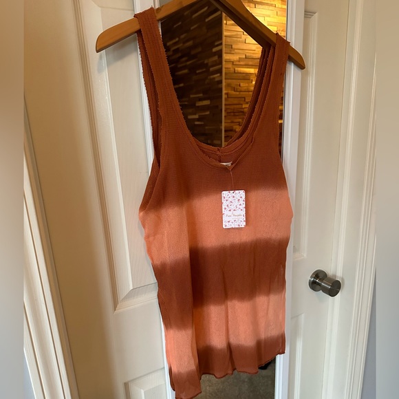 Free People | Tops | Nwtfree People Joni Long Knit Tank Top Citrus ...